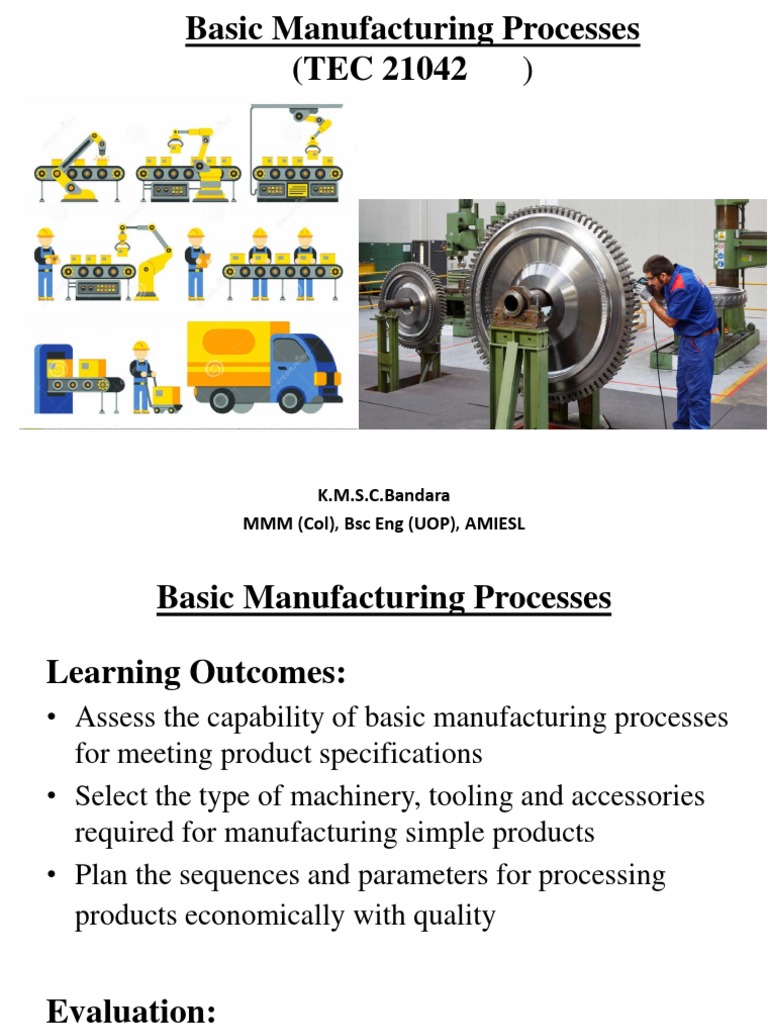 Basic Manufacturing Processes | PDF | Steam Engine | Engines
