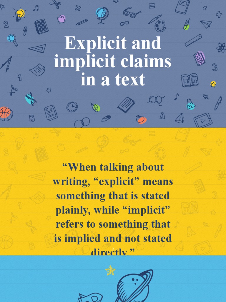 Explicit and Implicit Claims in A Text | PDF | The Metamorphosis