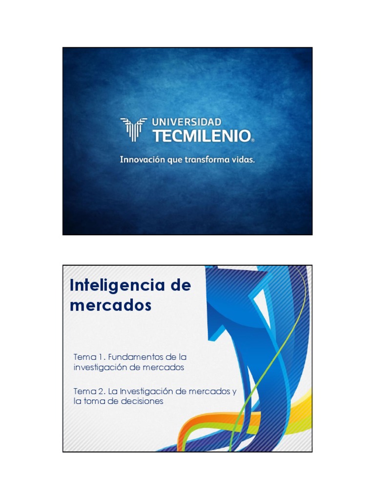 Inteligencia de Mercados | PDF | Investigación de mercado | Marketing