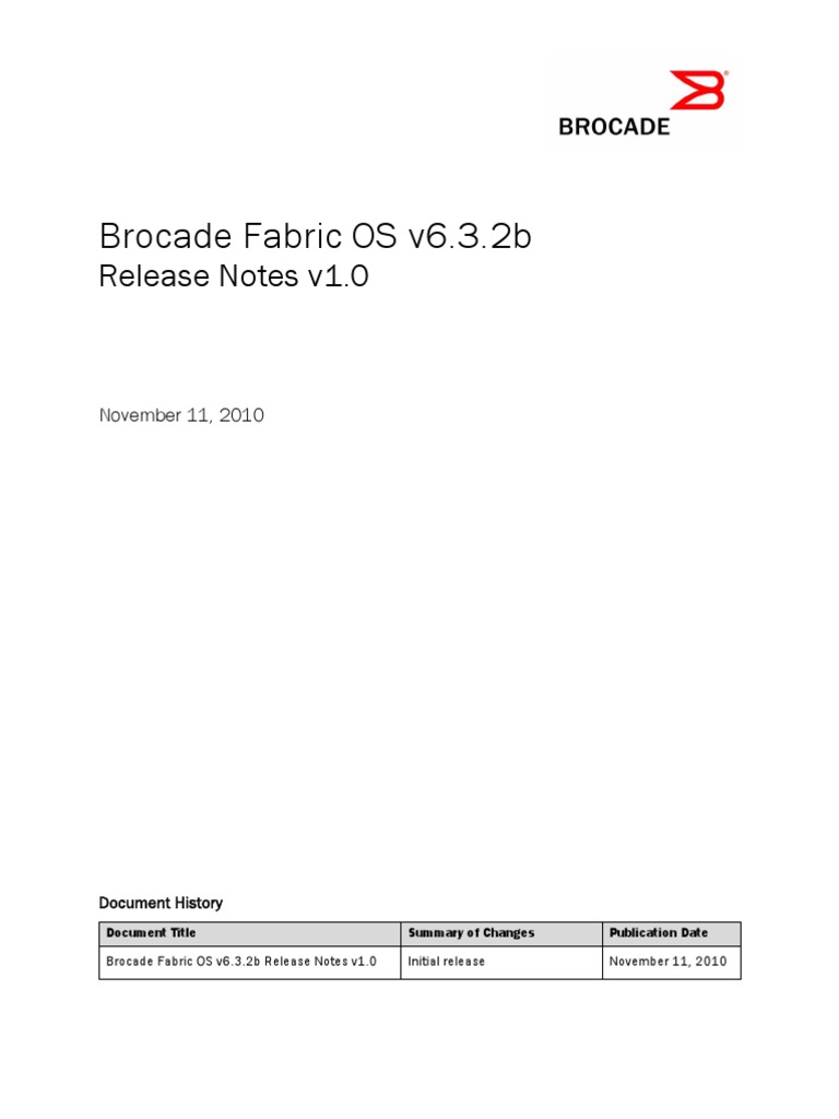 v6.3.2b Releasenotes v1.0-1 | PDF | Network Switch | Operating System