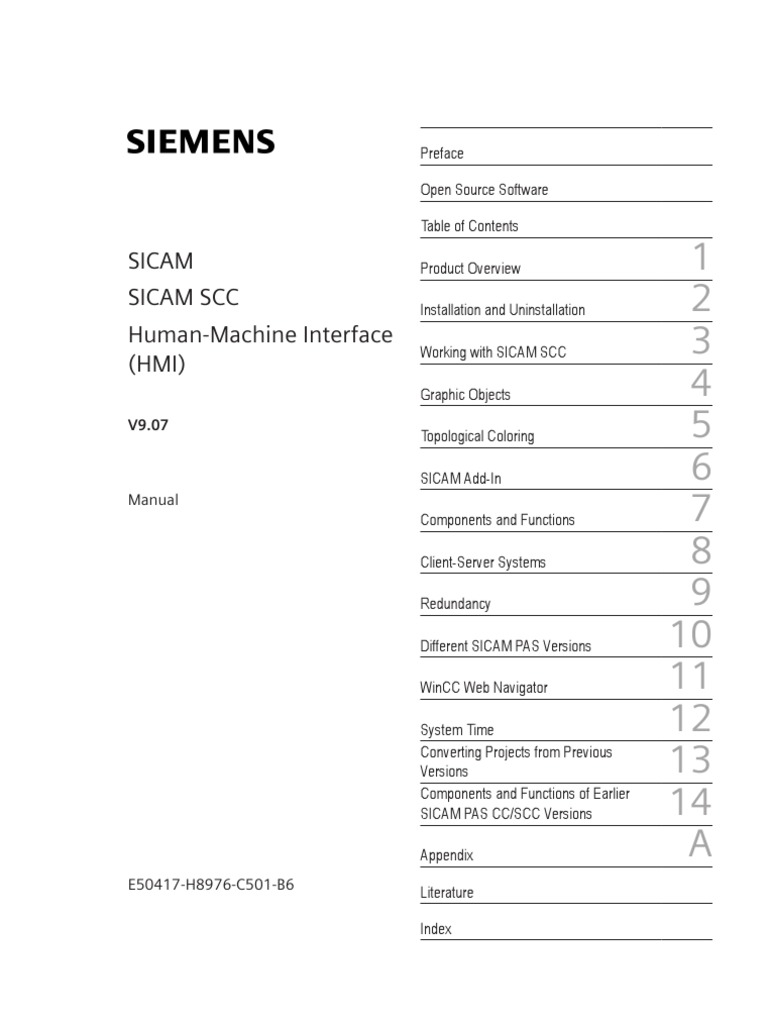 Sicam Sicam SCC Human-Machine Interface (HMI) | PDF | Open Source | Parameter (Computer Programming)
