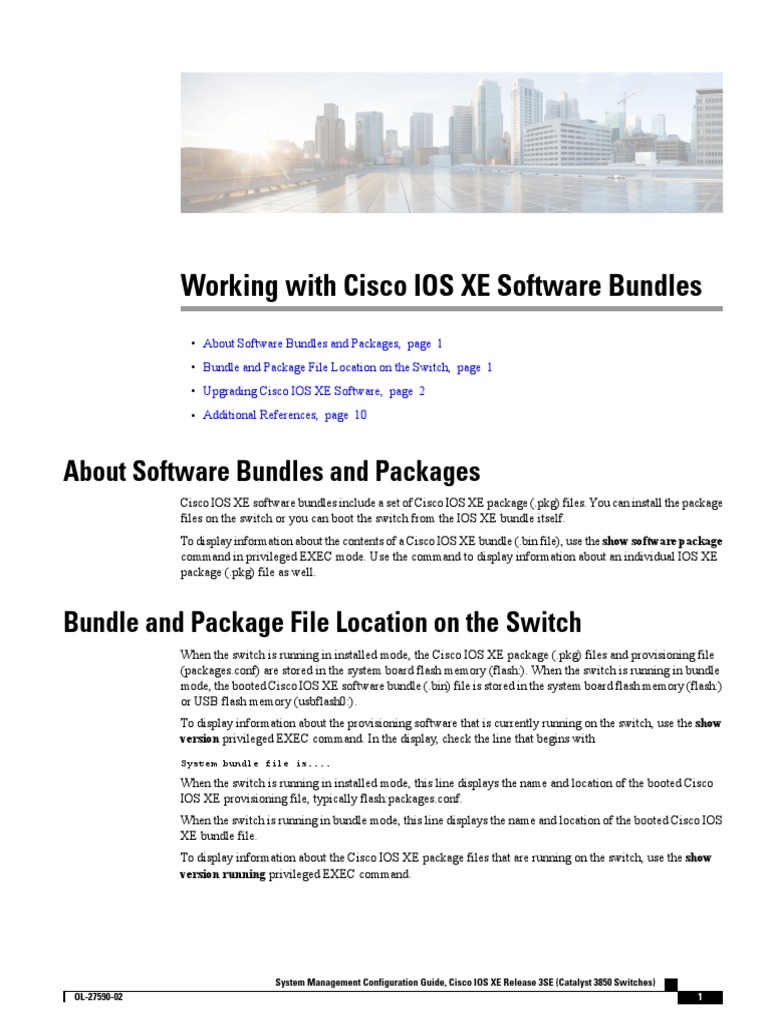 Cisco Bundle Install Mode | Download Free PDF | Booting | Ios