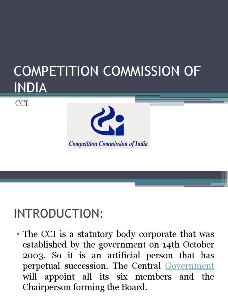 Competition Commission of India | PDF | Justice | Crime & Violence