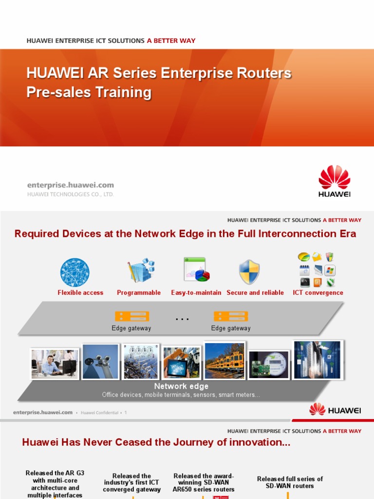 Huawei AR Series Enterprise Routers Pre-Sales Training | PDF | Virtual Private Network ...
