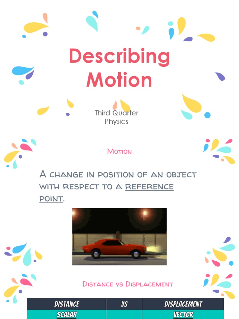 Describing Motion: Third Quarter Physics | Download Free PDF | Speed ...