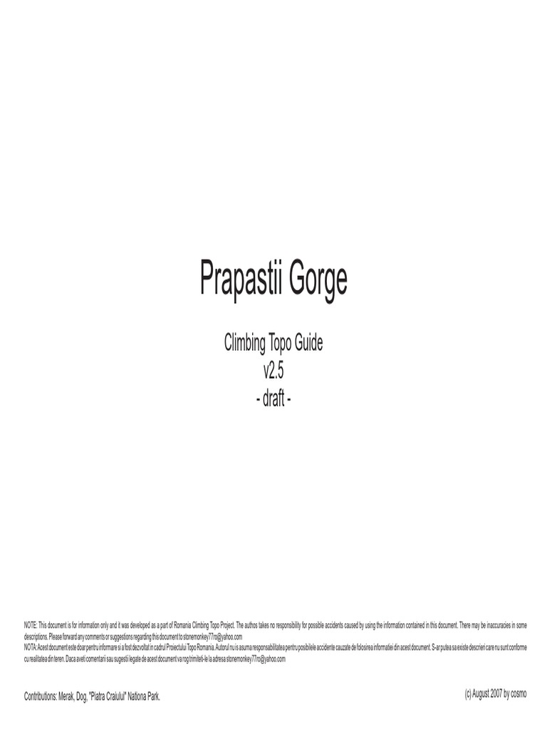 Iv25 Prapastiile Zarnestiului | PDF | Hobbies | Outdoor Recreation