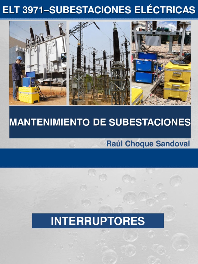 Mantenimiento de Subestaciones | Descargar gratis PDF | Transformador | Aislador (Electricidad)