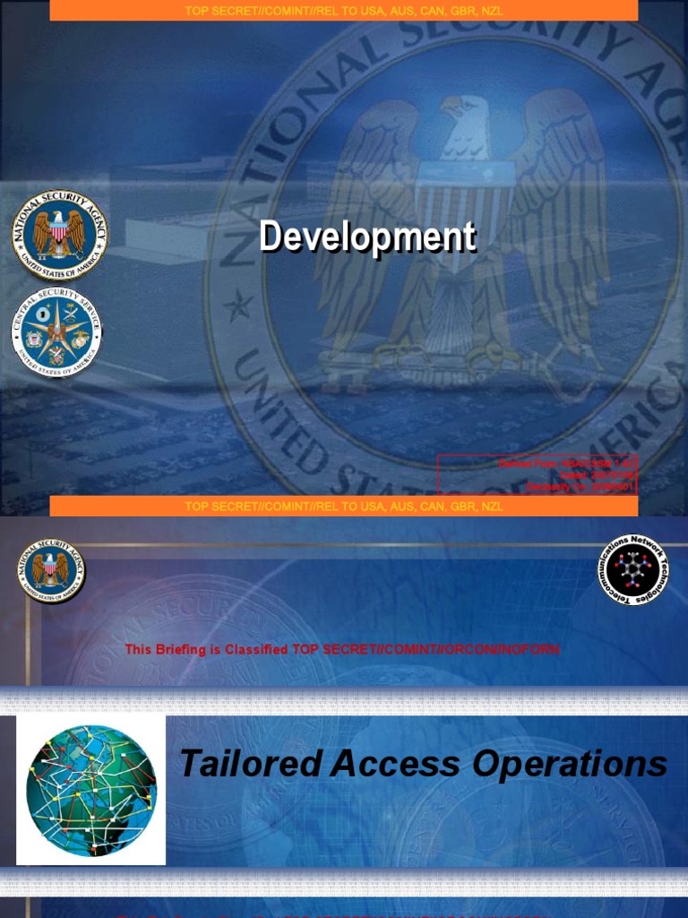 Tailored Access Operations 2007 | PDF | Voice Over Ip | Cyberwarfare