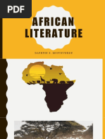 Introduction To African Literature | PDF | Africa | Languages Of Africa