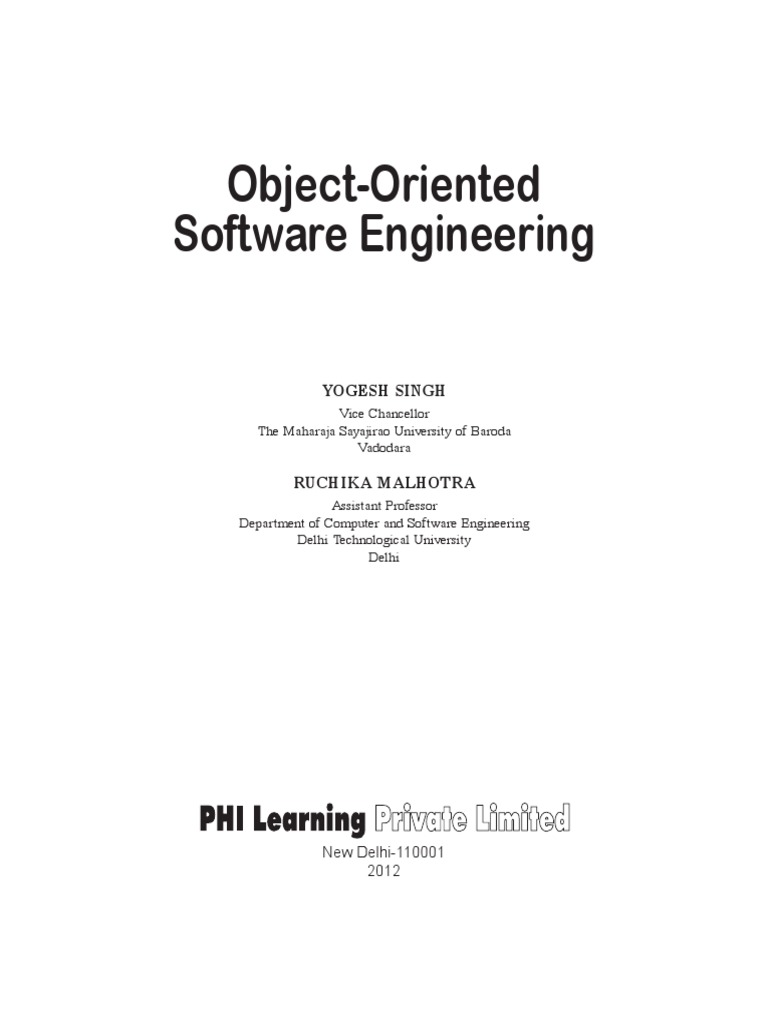 Software Engineering Object Oriented | PDF | Class (Computer Programming) | Inheritance (Object ...