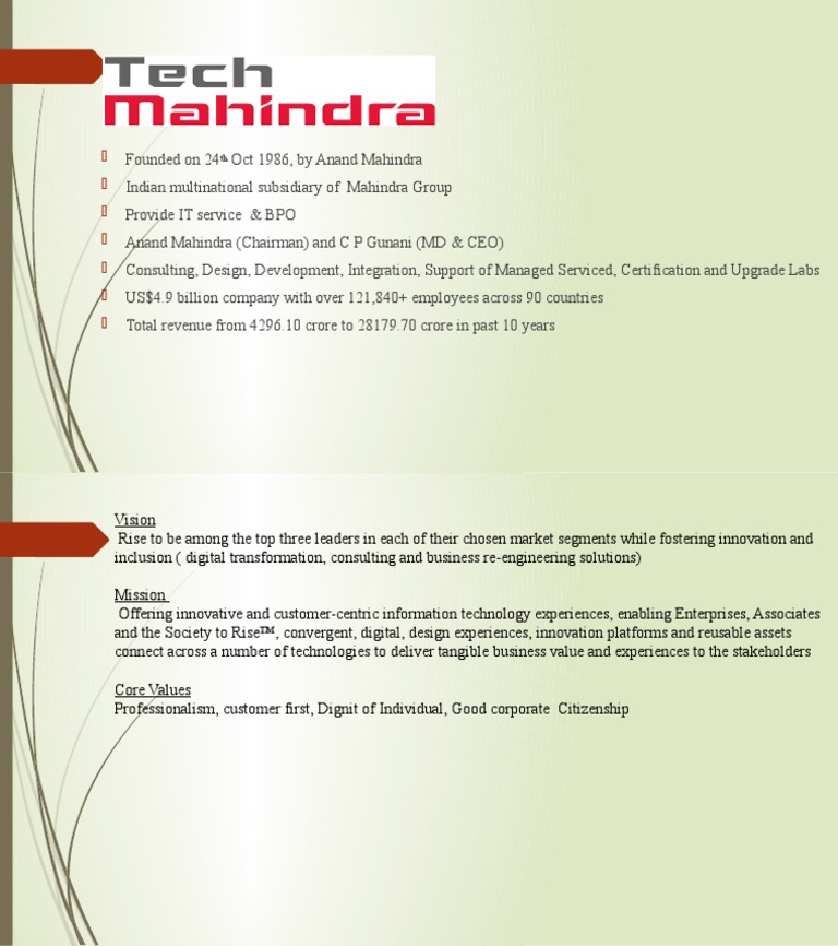 Tech Mahindra | PDF