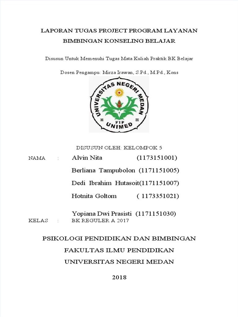 Laporan Projek BK Kel 2 | PDF