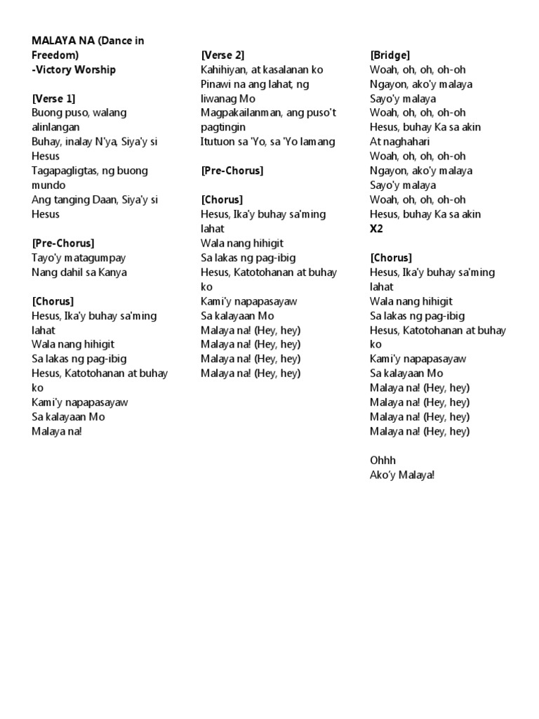 Lyrics Line Up | PDF