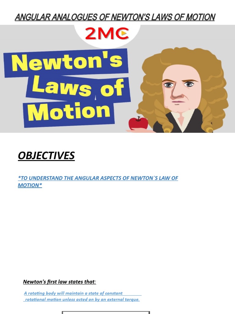 Angular Analogues of Newton's Laws | PDF