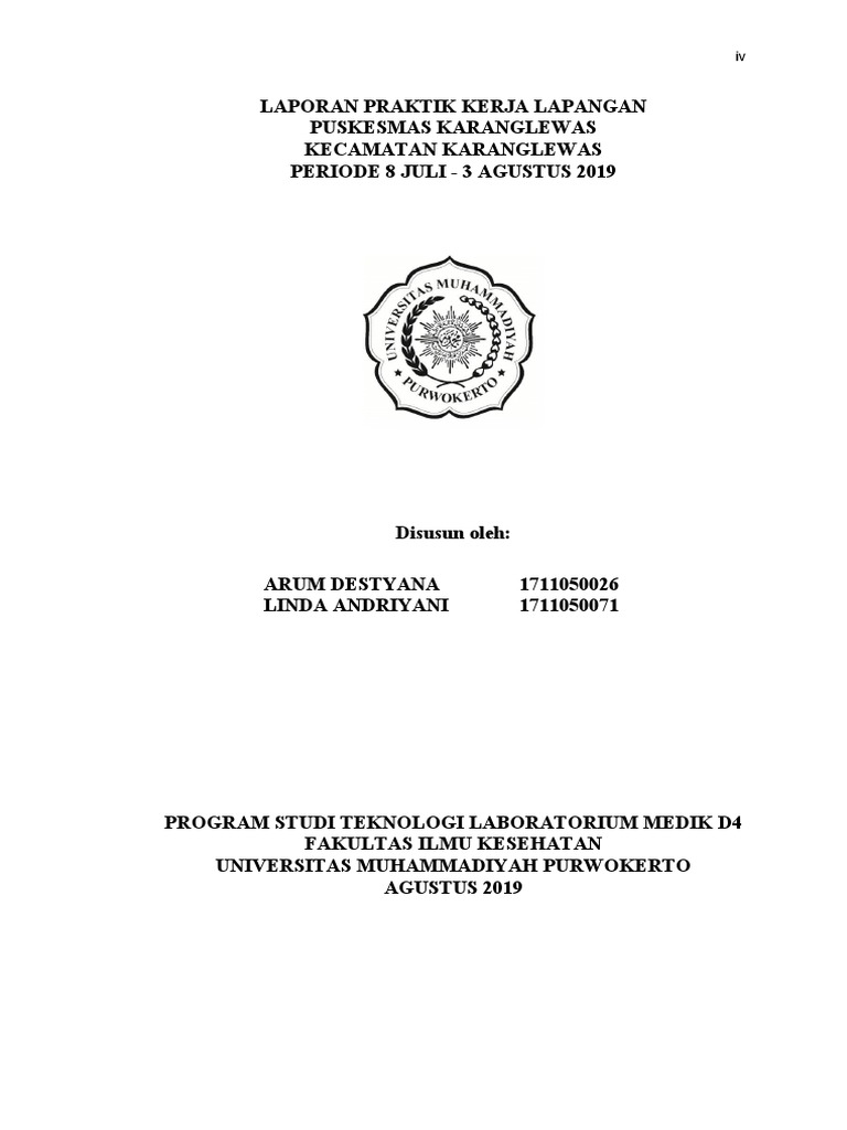 Laporan PKL Puskesmas Karanglewas | PDF