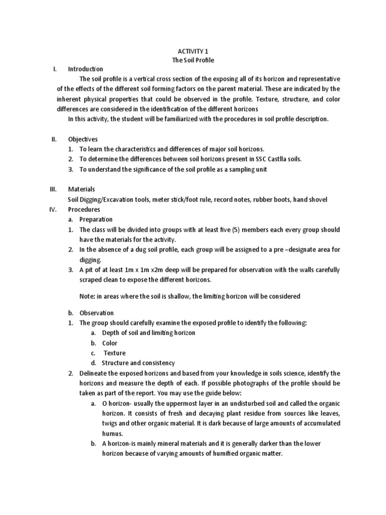 Understanding Soil Horizons: A Hands-On Activity to Identify Major ...
