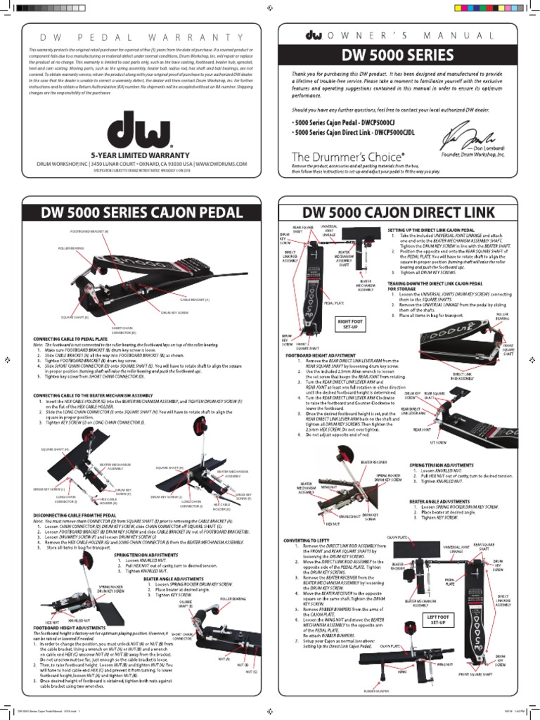 DW5000 | PDF | Mechanical Engineering | Manufactured Goods