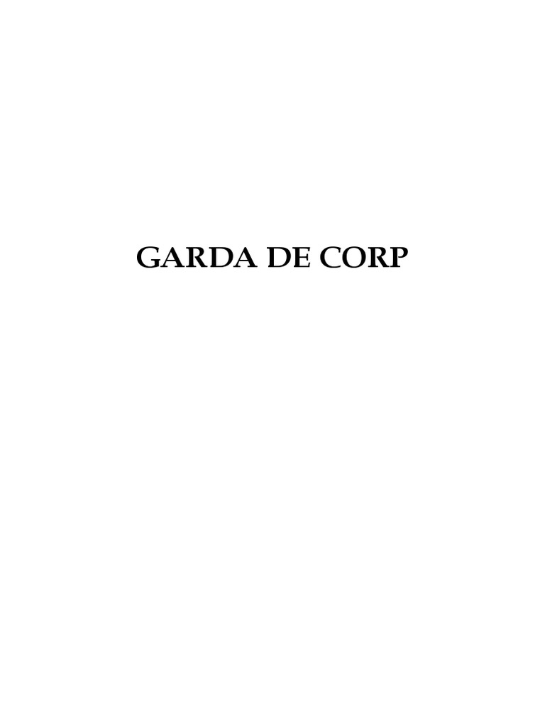 Merlich Saia Garda de Corp | PDF