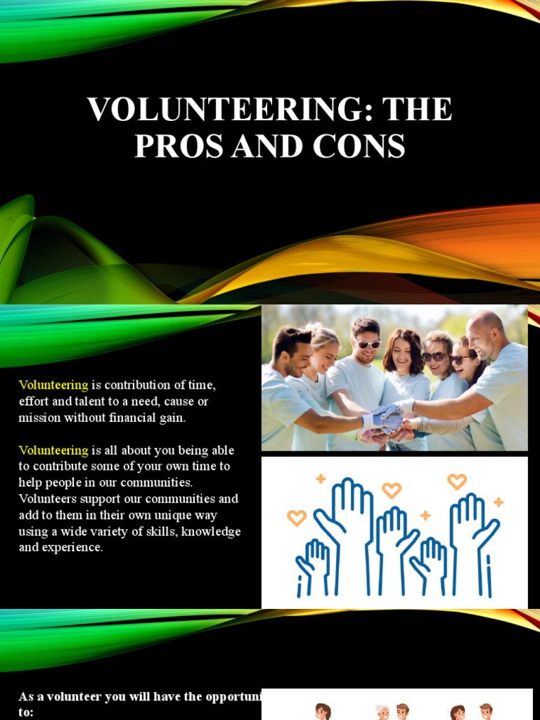 Volunteering The Pros and Cons | PDF | Volunteering | Human Nature