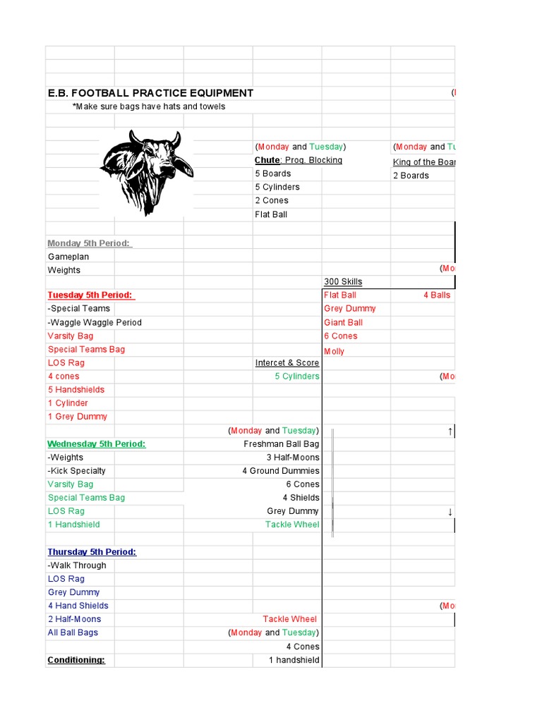 EB Practice Field Setup | Download Free PDF | Ball Games | Team Sports
