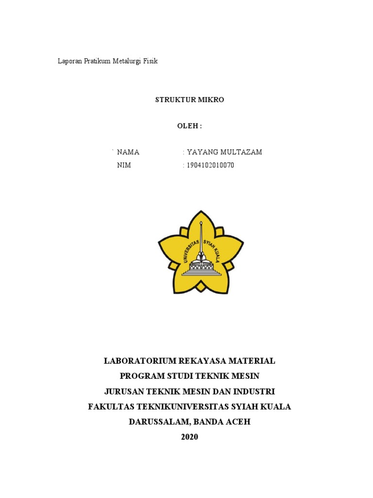 Laporan Strukturmikro | PDF | Teknologi & Rekayasa