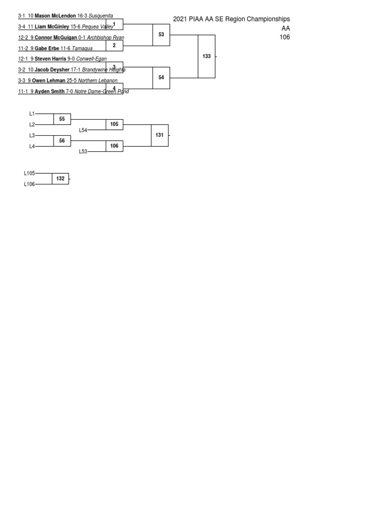 2021 AA SE Regional Bracket | PDF