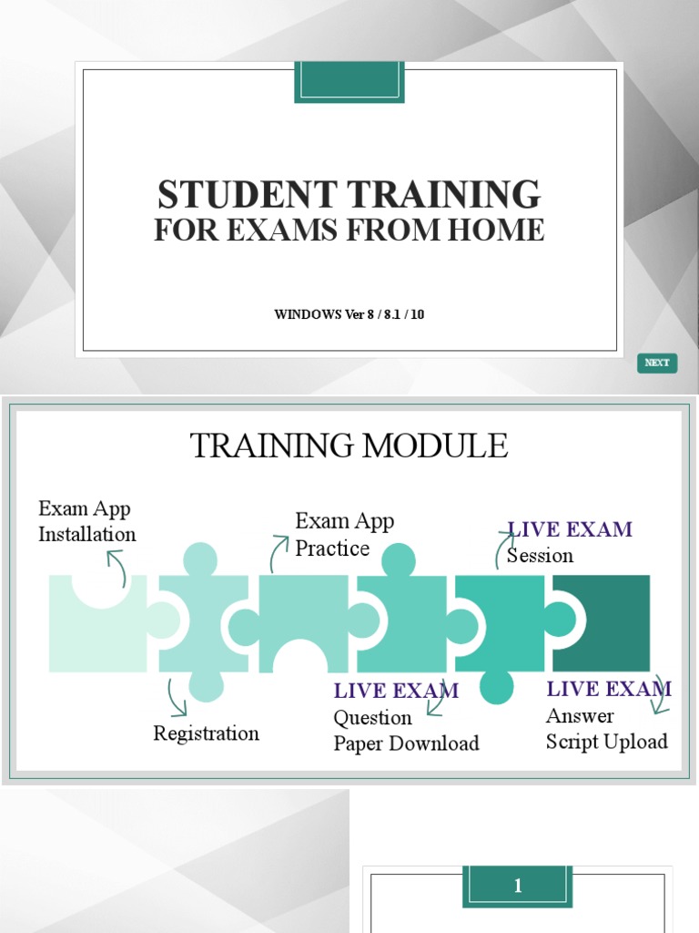 Exam From Home Windows Training 07012021 | PDF | Icon (Computing ...