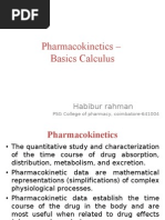 PK Formula Sheet | PDF | Pharmacokinetics | Pharmaceutics