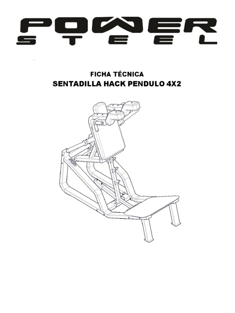 Sentadilla Hack Pendulo 4X2: Ficha Técnica | PDF | Materiales | Naturaleza