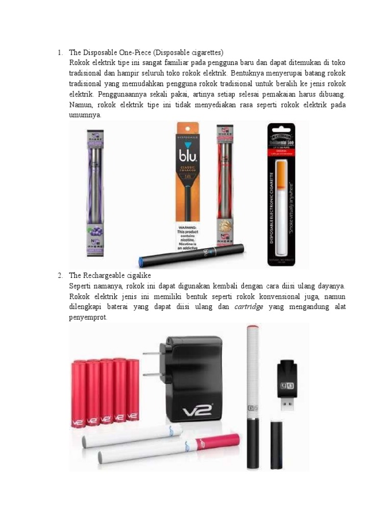 Macam-Macam Rokok Elektrik | PDF