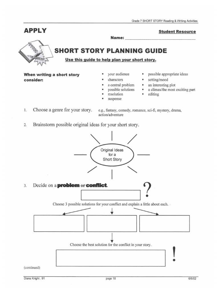 short-story-planning-sheet-pdf