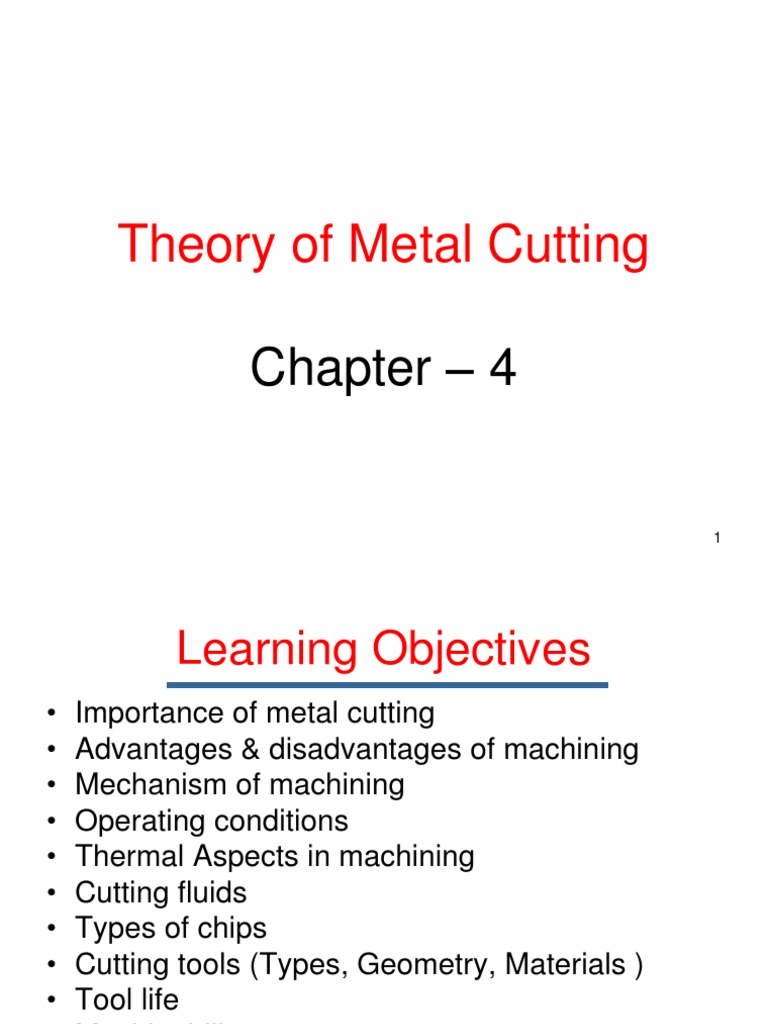 Metal Cutting Process Overview | PDF | Machining | Business Process