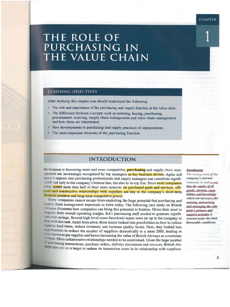 scm1 Vip | PDF | Procurement | Value Chain