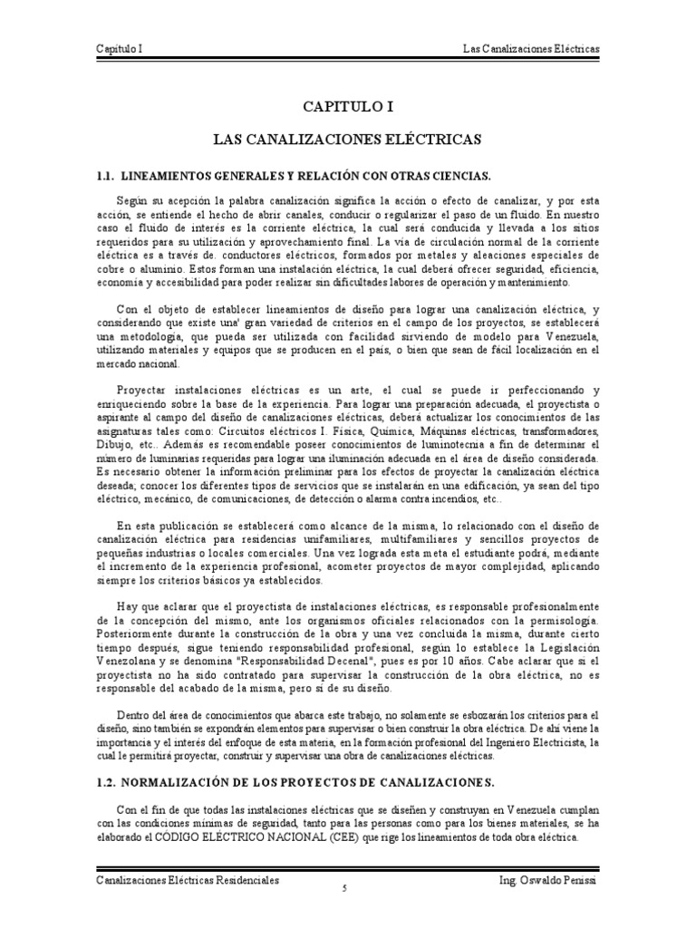 Manual de Canalizaciones Eléctricas Penissi | PDF | Tubería (transporte de fluidos) | Hormigón