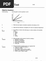 Biochemical Test Chart | PDF | Microbiology | Prokaryote