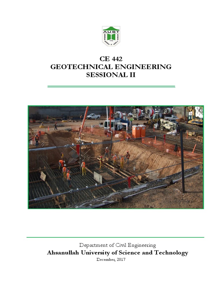 Ce 442 | PDF | Deep Foundation | Foundation (Engineering)