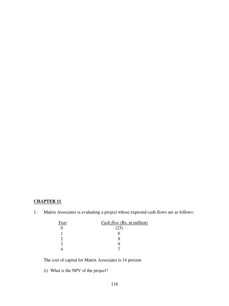NPV and IRR Problem Solutions Guide | PDF | Net Present Value ...