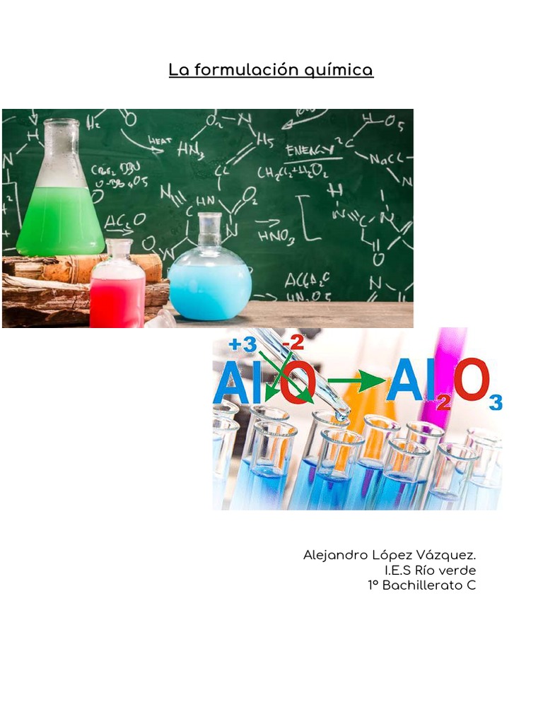 La Formulación Química | PDF | Compuestos químicos | Sustancias químicas