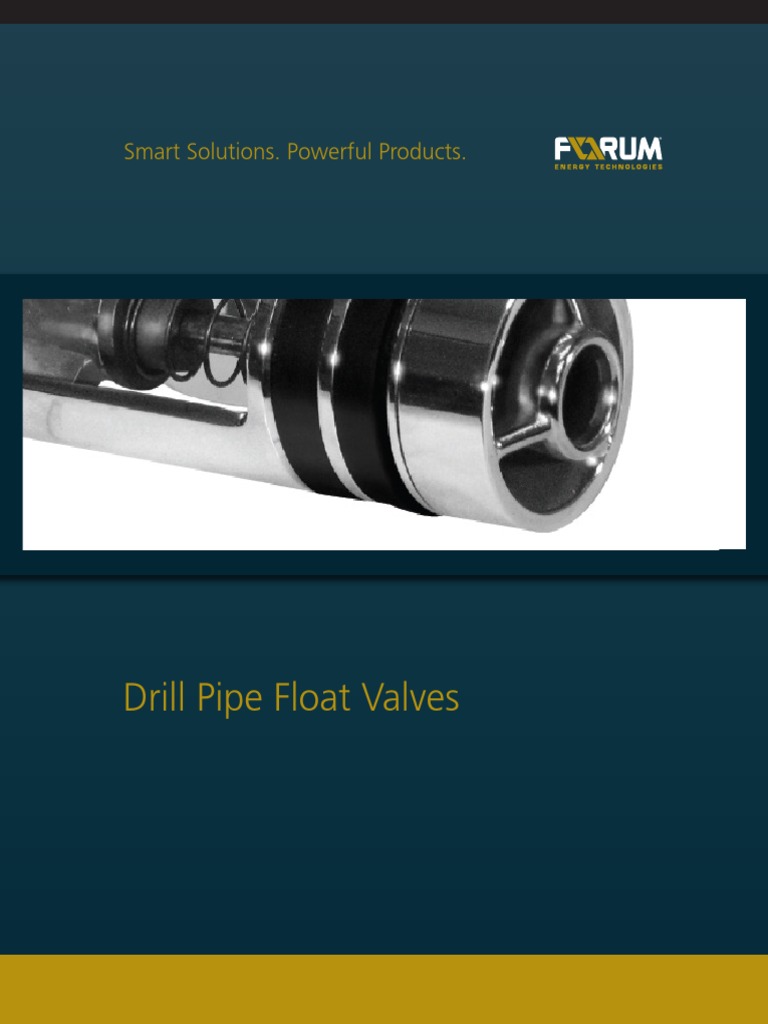Drill Pipe Float Valve Catalog | PDF | Valve | Pipe (Fluid Conveyance)