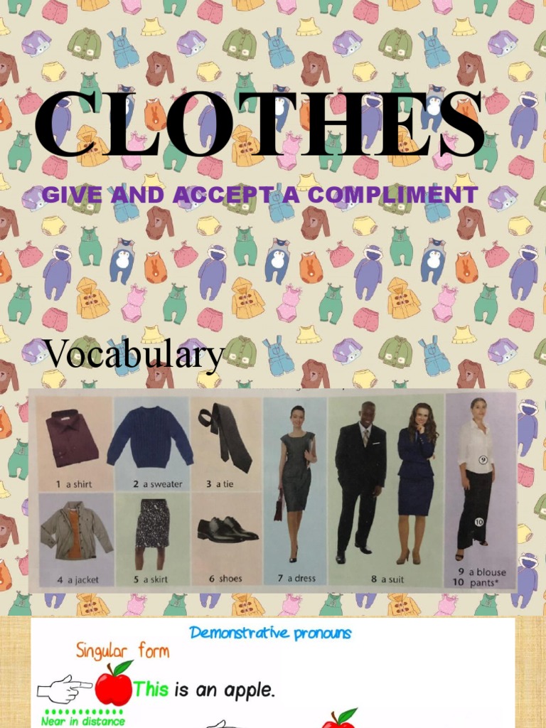 Clothes: Give and Accept A Compliment | PDF | Blouse | Human Body