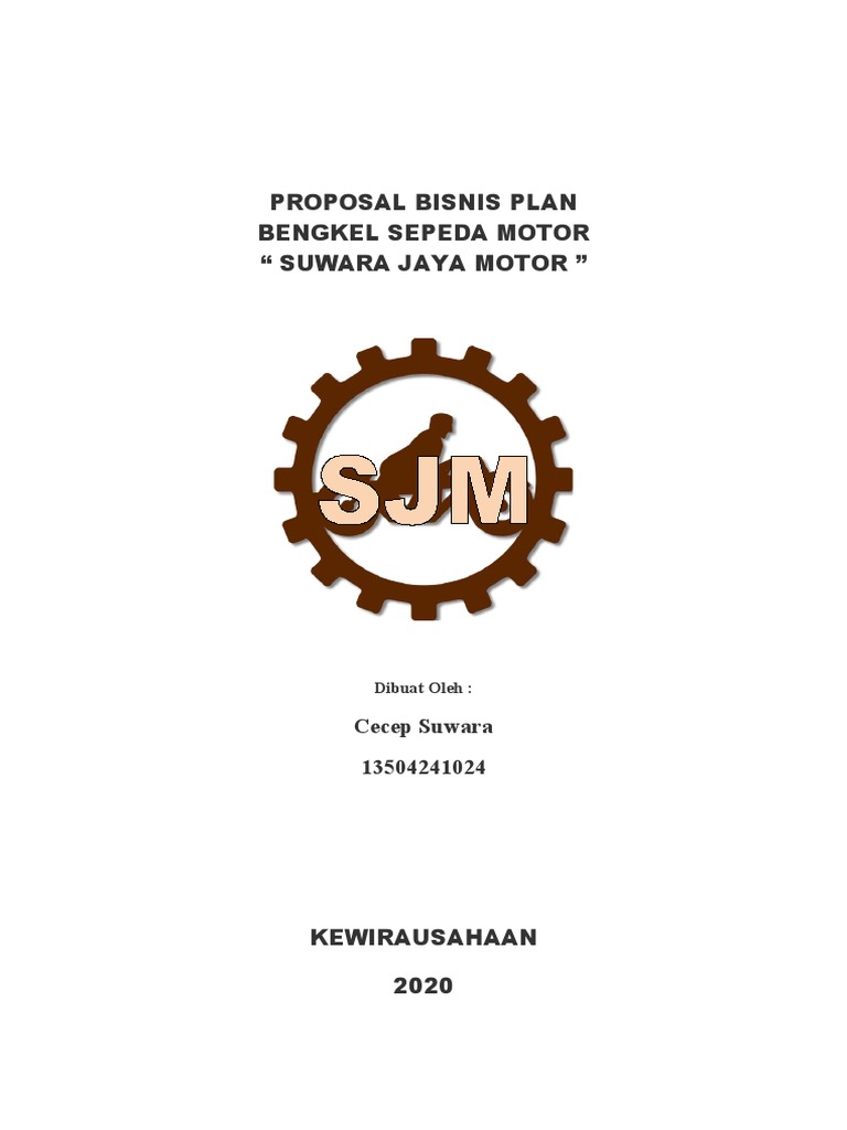 Proposal Bisnis Plan Bengkel Motor | PDF