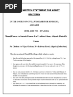 Format of A Plaint in A Civil Suit Drafting | PDF | Lawsuit | Cheque