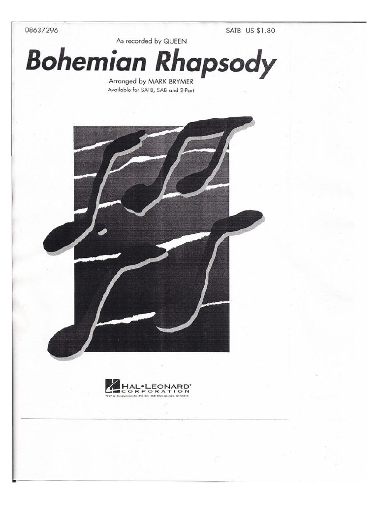 Bohemian Rapsody | PDF | Vocal Music | Music Performance