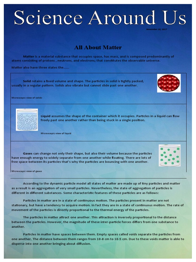 Scince Matter | PDF