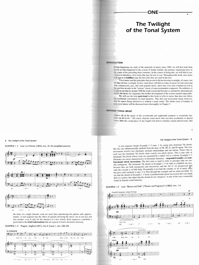 Twilight of Tonal System | PDF | Chord (Music) | Musicology