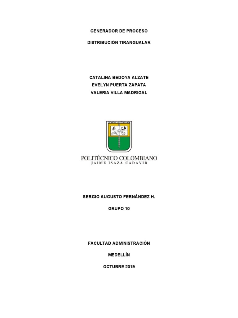 Distribución Triangular | PDF | Probabilidad | Estadísticas