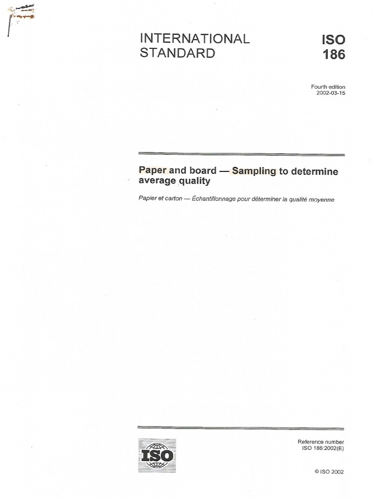 Iso 186 | PDF
