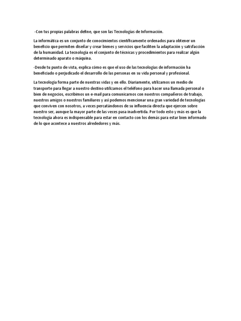 Con Tus Propias Palabras Define | PDF