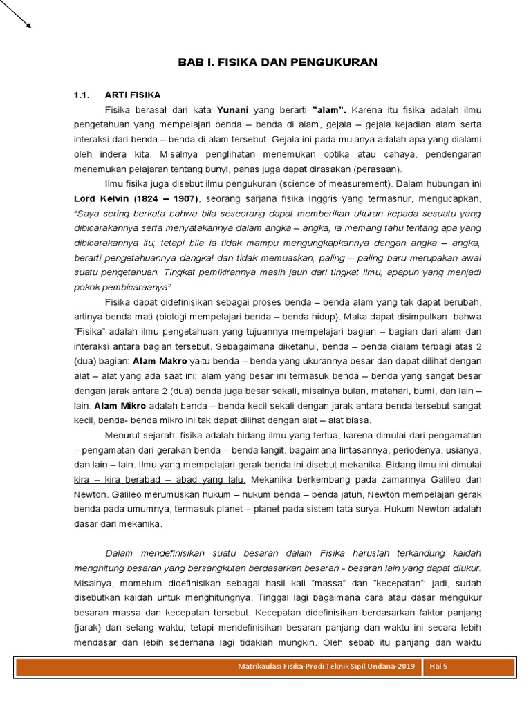 Modul Matrikulasi Fisika Teknik Sipil | PDF Modul Matrikulasi Fisika Teknik Sipil | PDF