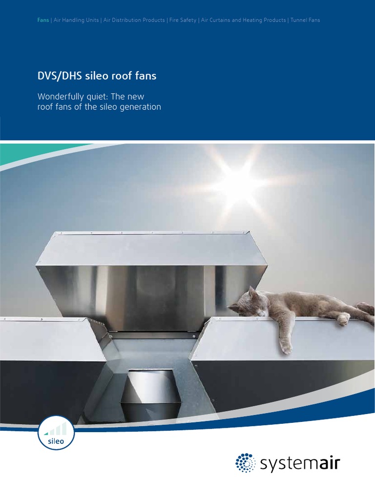 Systemair Catalogue - Roof Fan DVS & DHS | PDF | Roof | Manufactured Goods